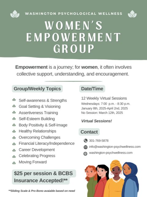 Women's Empowerment Group - Washington Psychological Wellness